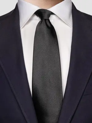 Eton Textured Solid Silk Tie