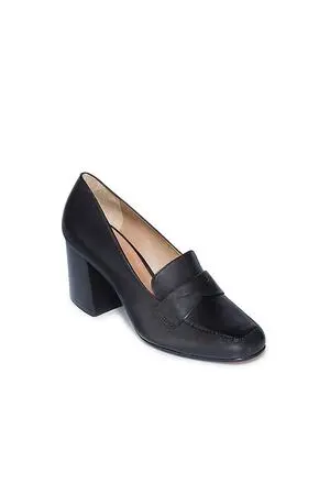 Bernardo Nessa Block Heel Loafers - Black