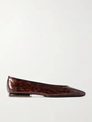 Loro Piana Primula Leopard-print Ballet Flats