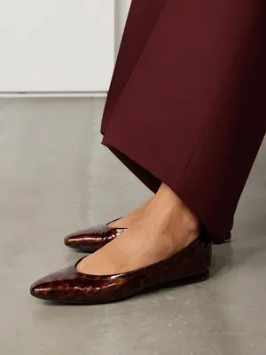 Loro Piana Primula Leopard-print Ballet Flats