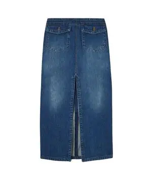 Chloé Organic Denim Midi Skirt