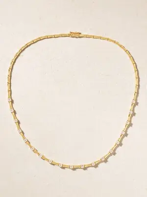 ANITA KO Bamboo 18-karat Diamond Choker - Gold
