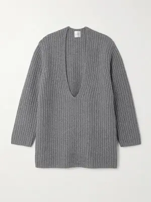 LESET Emma Ribbed-knit Sweater