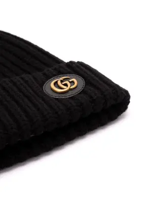 Gucci Wool Cashmere Beanie - Black