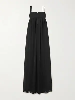 Jacquemus Peplo Open-back Maxi Dress - Black