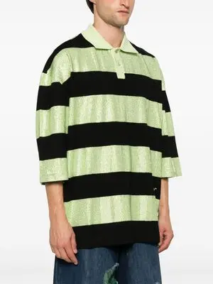 Off-White Crystal Stripes Polo Shirt