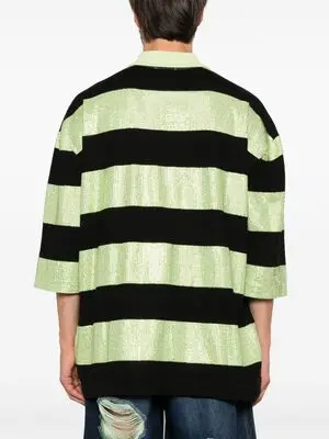 Off-White Crystal Stripes Polo Shirt