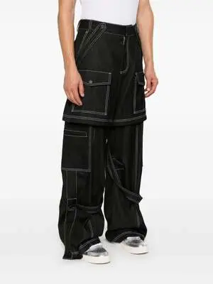 Off-White Stitch Twill Samurai Cargo Trousers
