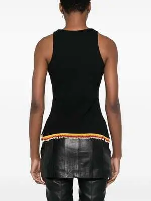 Off-White Beaded Tank Top