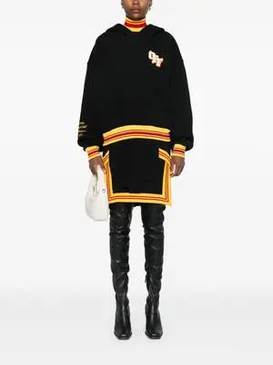 Off-white Striped Sweatshirts Hoodies For Women