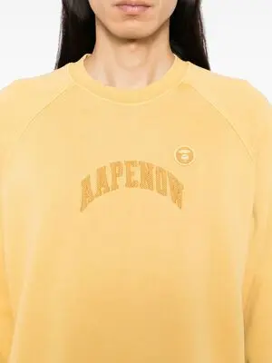 AAPE BY *A BATHING APE® Logo-patch Cotton Sweater