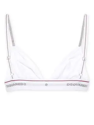 Dsquared2 Logo Triangle-cup Bra - White