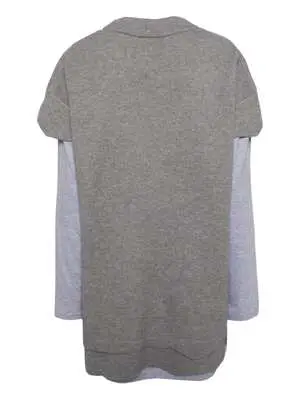 TOUT A COUP V-neck Jumper Set - Grey