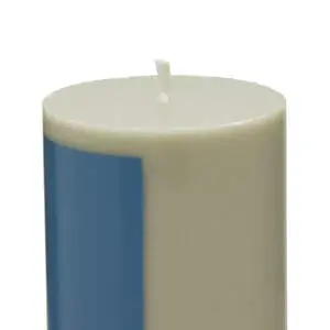 HAY Column Candle Small - Grey/blue