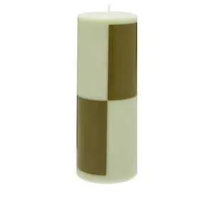 HAY Column Candle Medium - Light Green/army Green