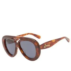 Loewe Acetate Curvy Sunglasses - Blonde Havana/blue