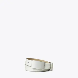 Tory Burch 1.5" Plate Belt Blanc