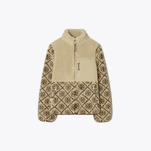 Tory Burch T Monogram Fleece Jacket