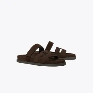 Tory Burch Ines Burch Slide - Cocoa