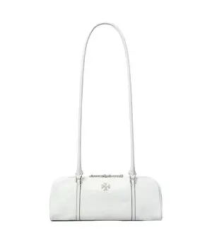 Tory Burch Mini Crinkle Leather Marshmallow Satchel - White