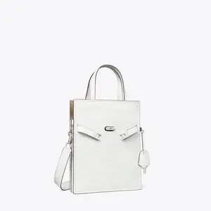 Tory Burch Small Lee Radziwill Shopper Arctic Snow