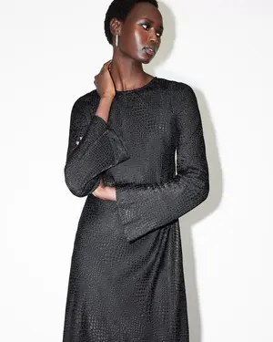 ALLSAINTS Jada Animal Print Maxi Dress