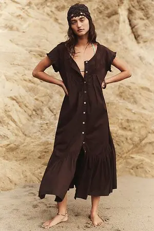 Free People Button Up Kaftans Tunics