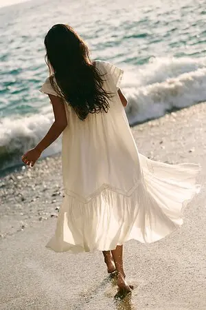 Free People Aster Midi Dress - Ivory