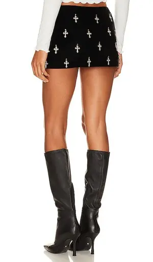 LOBA Antonia Embellished Mini Skirt