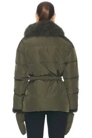 YVES SALOMON Belted Technical Down Jacket