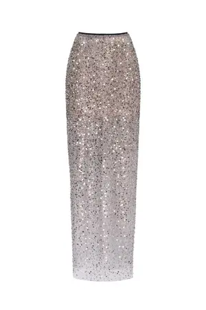 MILLA Fully Sequined Maxi Skirt