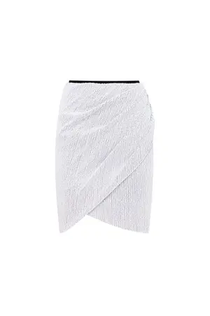 MILLA Sequined Wrapped Mini Skirt