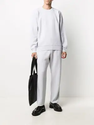 BARRIE Ideal Rib-trimmed Cashmere Jumper - Grey