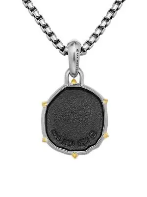 David Yurman 18kt Yellow Gold And Sterling Aquarius Amulet