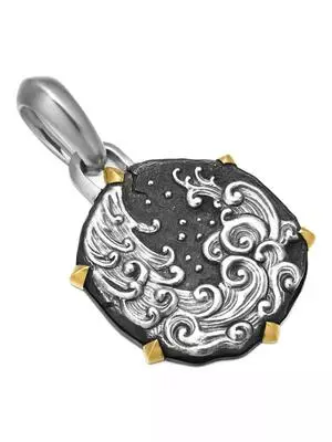 David Yurman 18kt Yellow Gold And Sterling Aquarius Amulet