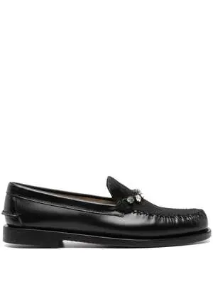 FORTE_FORTE Crystal-embellished Loafers - Black