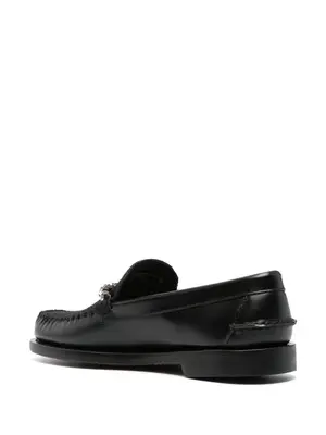 FORTE_FORTE Crystal-embellished Loafers - Black