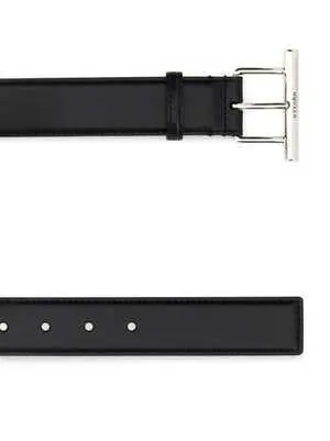 Alexander McQueen Leather Belt - Black