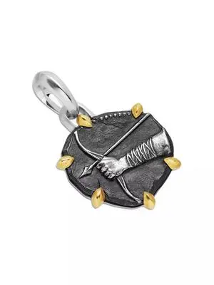 David Yurman 18kt Yellow Gold And Sterling Sagittarius Amulet