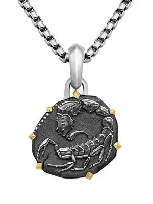 David Yurman 18kt Yellow Gold And Sterling Scorpio Amulet