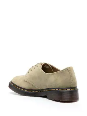 Dr. Martens Smiths Leather Derby Shoes - Green