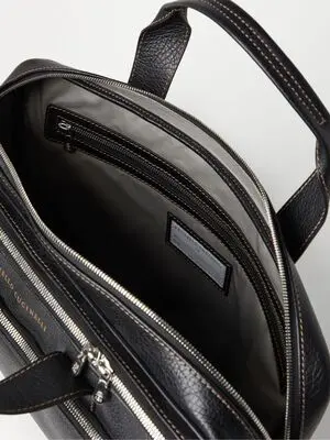 Brunello Cucinelli Leather Briefcase - Black