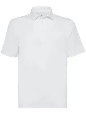 Brunello Cucinelli Cotton Polo Shirt - White