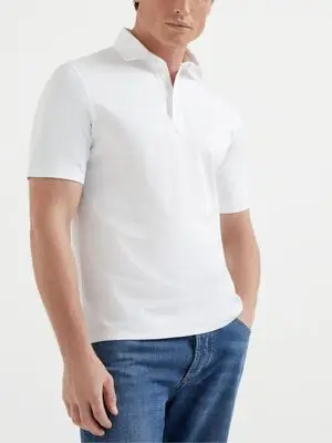 Brunello Cucinelli Cotton Polo Shirt - White