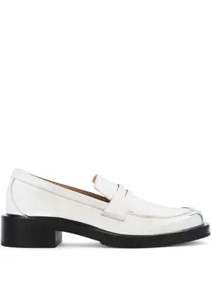 STUART WEITZMAN 40mm Palmer Bold Loafers - White