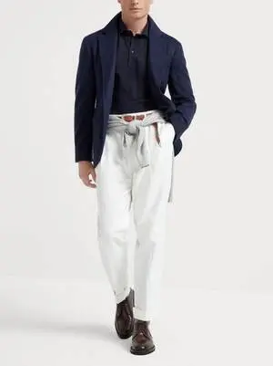 Brunello Cucinelli Cotton Polo Shirt - Blue