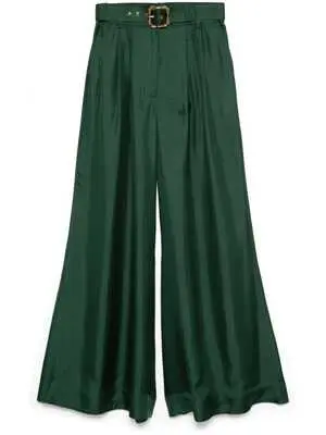 Zimmermann Pavilion Wide-leg Trousers - Green