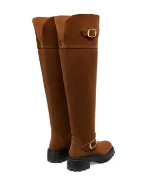 STUART WEITZMAN 50mm Emerson Moto Boots - Brown