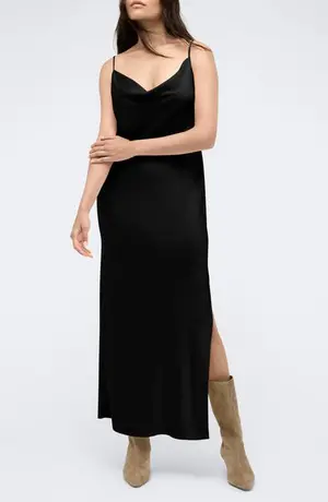 KENNETH COLE Cowl Neck Slipdress - Black