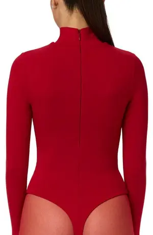 Naked Wardrobe Butter Turtleneck Long Sleeve Bodysuit